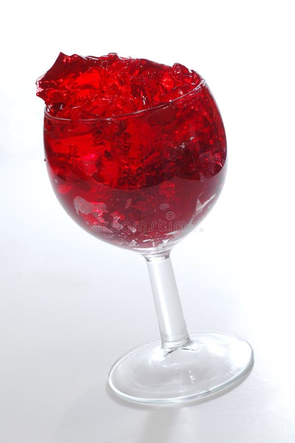 Red cherry gelatin dessert stock image. Image of jelly - 347825