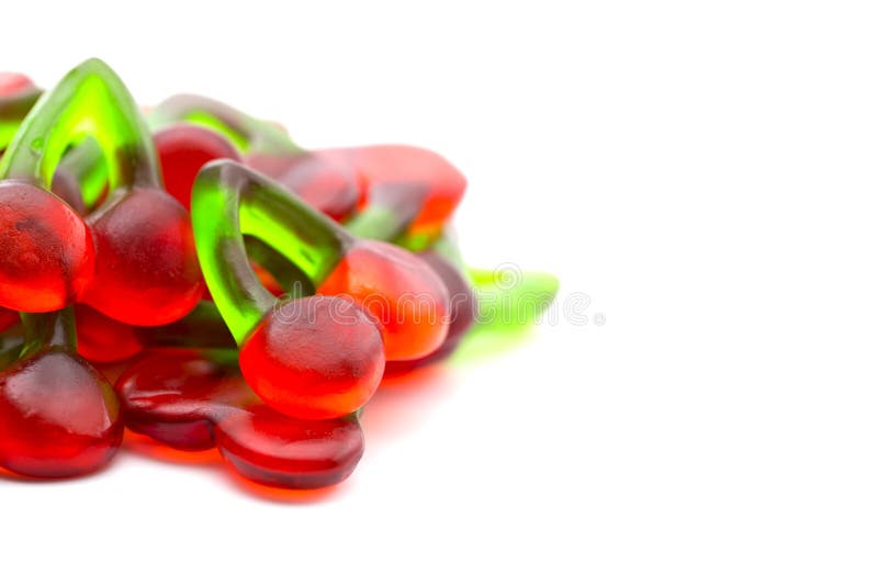 Red Cherry Gummies stock photo. Image of sweet, pair - 120580976