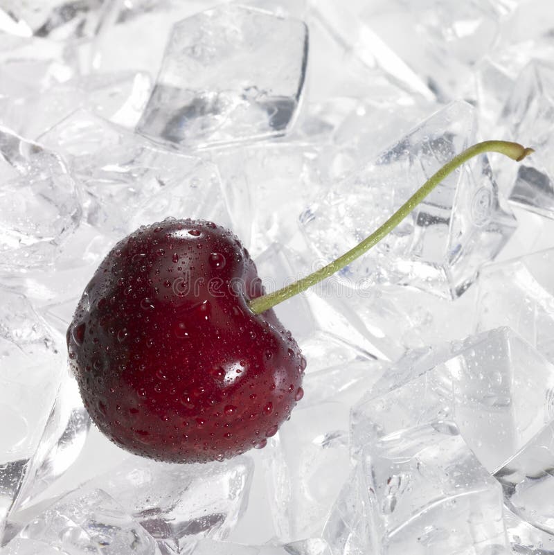 Ice and water stock image. Image of fruit, beverages, cherry - 2724997