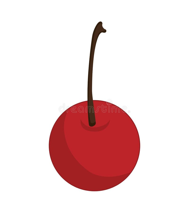 Red Cherry Icon. Fruit Design. Vector Graphic Stock Vector ...