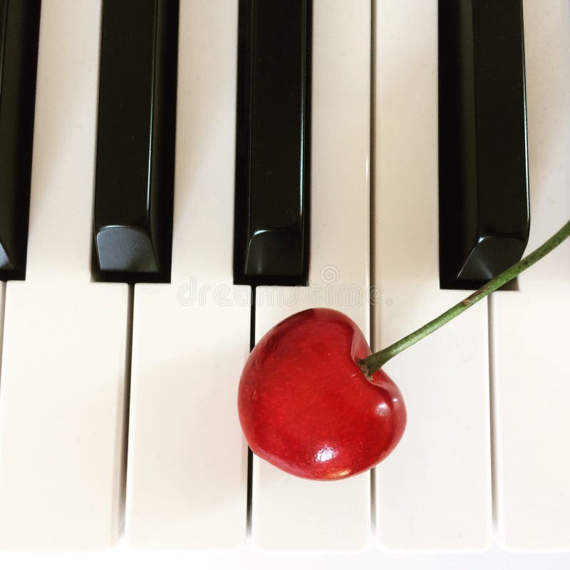 Red Cherry Piano Keyboard Stock Photos - Free & Royalty-Free Stock ...