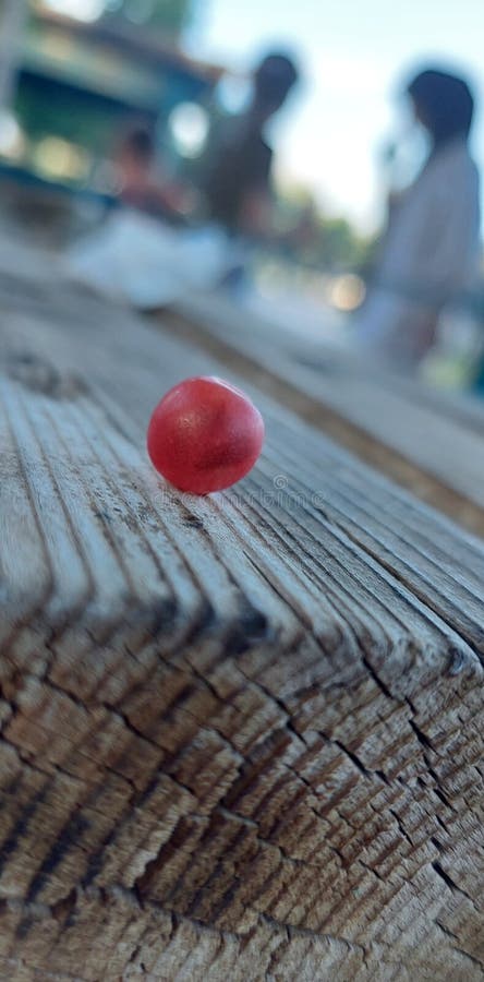Red Cherry Wooden Bench Blurred Background Stock Photos - Free ...
