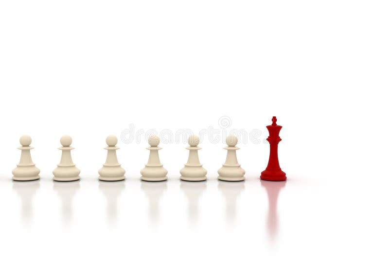 Leadership stock illustration. Illustration of pawn, game - 11741784