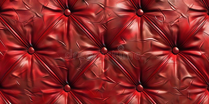 Red Chesterfield Leather Texture Seamless Pattern Stock Illustration ...