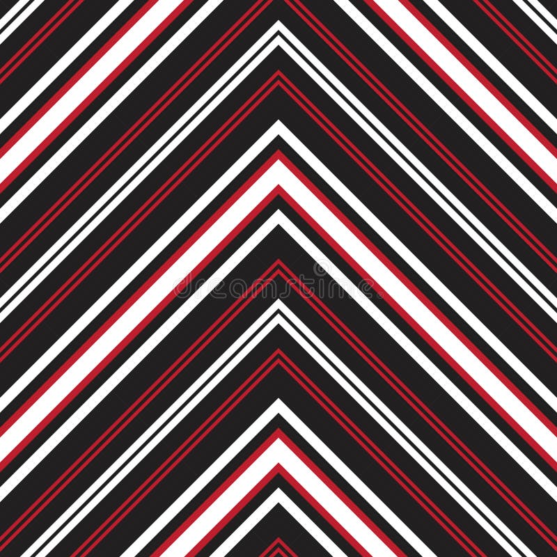 Red Chevron Diagonal Stripes Seamless Pattern Background Stock Vector ...