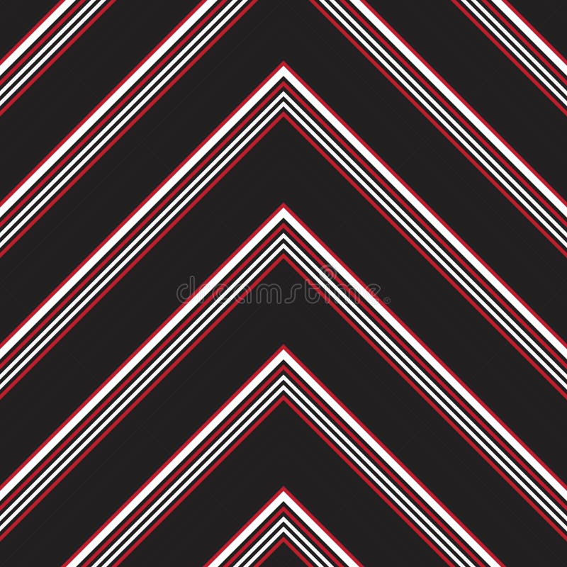Red Chevron Diagonal Stripes Seamless Pattern Background Stock Vector ...