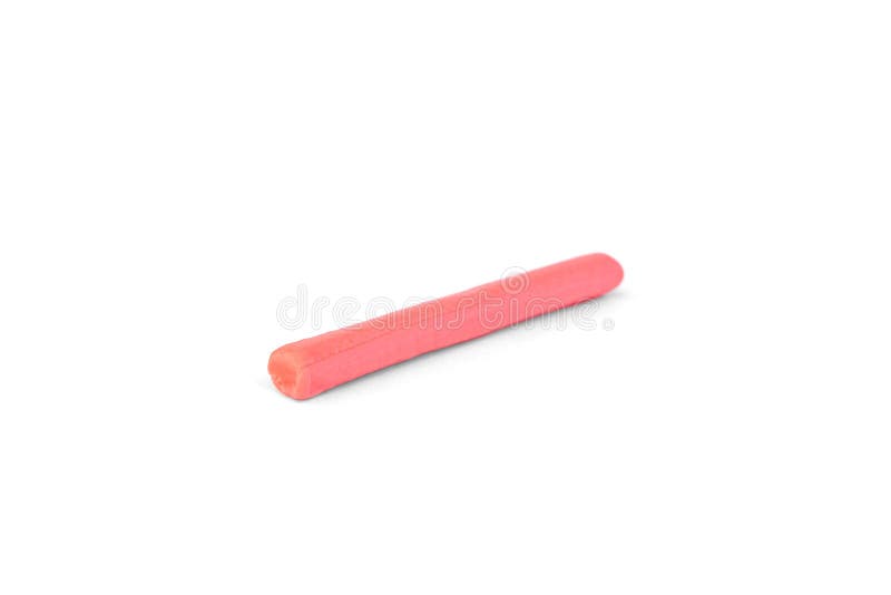 Red Chewable Candy Sticks Isolated White Background Stock Photos - Free ...