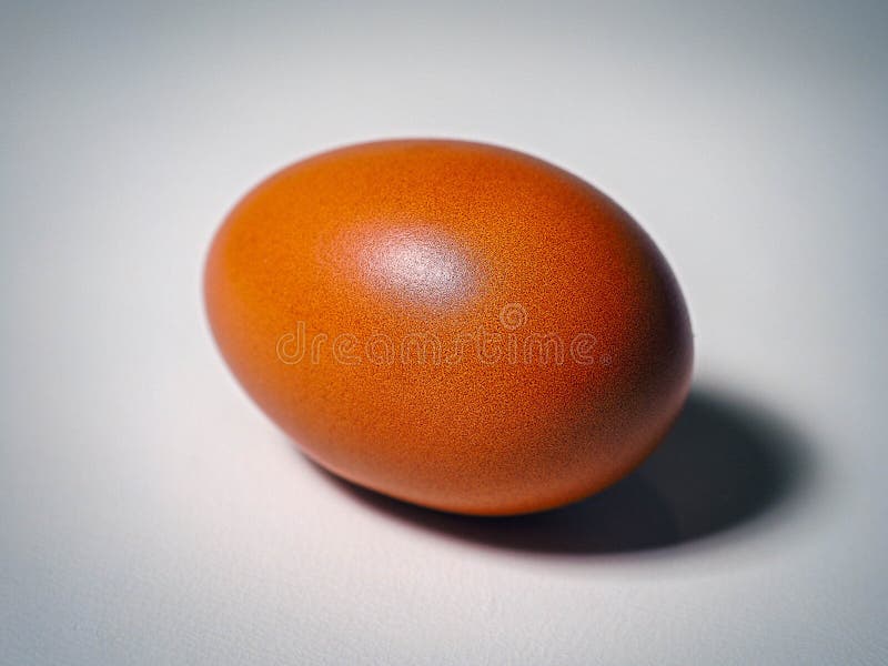 Red Chicken Egg Close Up on Light Background Stock Photo - Image of ...