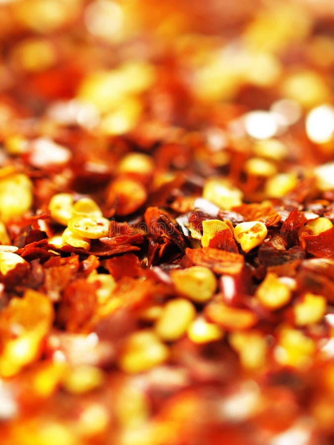 Red chili flakes stock image. Image of macro, color, flavouring - 15898917