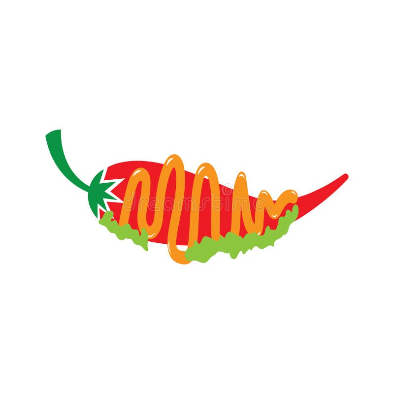 Red Chili Logo Vector Illustration Design Food Stock Vector ...