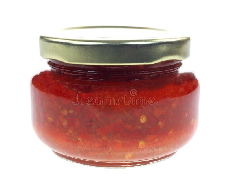 Red Chili Paste Jar stock image. Image of indian, mexican - 34474569