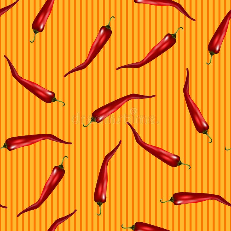 Red chili pattern stock illustration. Illustration of decorative - 34802857