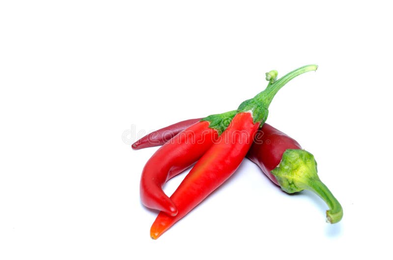 Red Chili Pepperoni Isolated on White Stock Photo - Image of groceries ...
