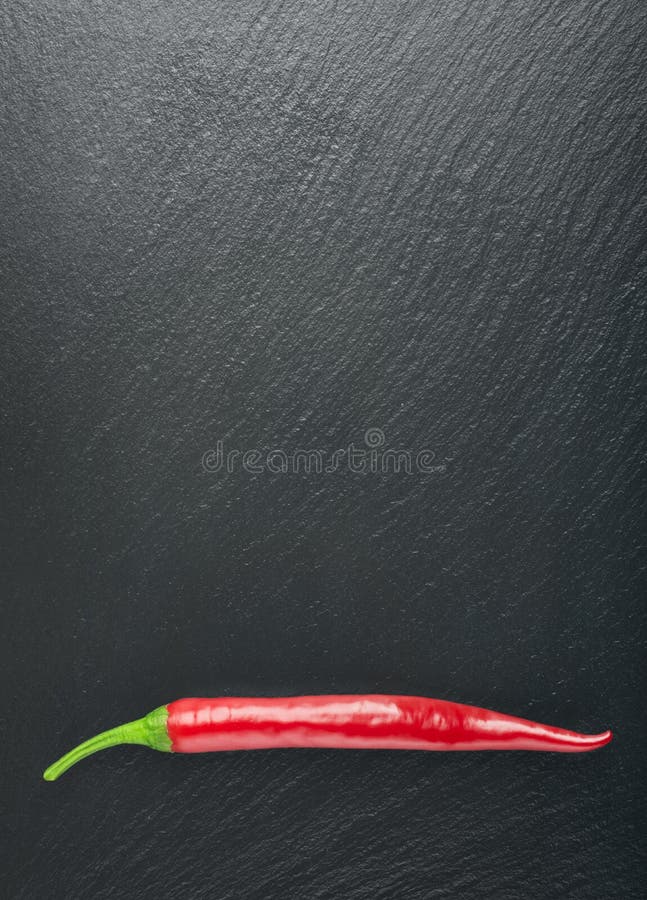 Red Chilli on Black Background Stock Image - Image of lighting, pink ...