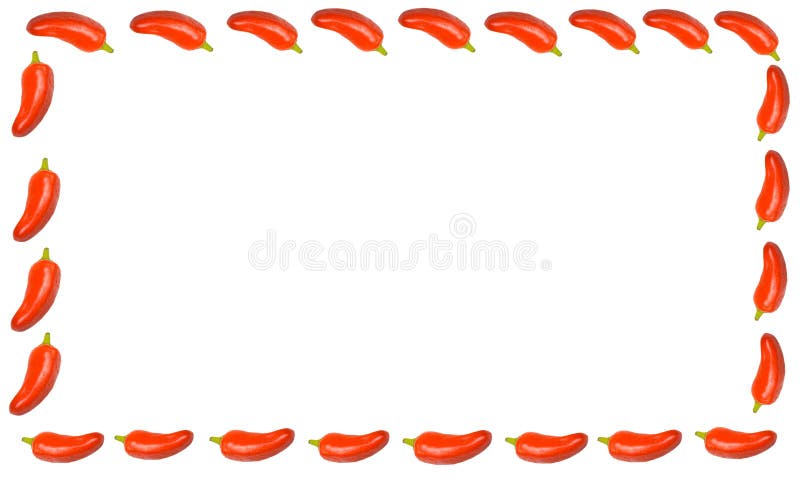 Red chilli frame stock illustration. Illustration of spicy - 9011862