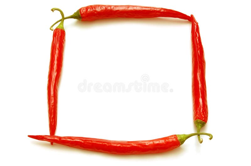 Red Hot Chilli Peppers in Heart Shape Stock Image - Image of ingredient ...