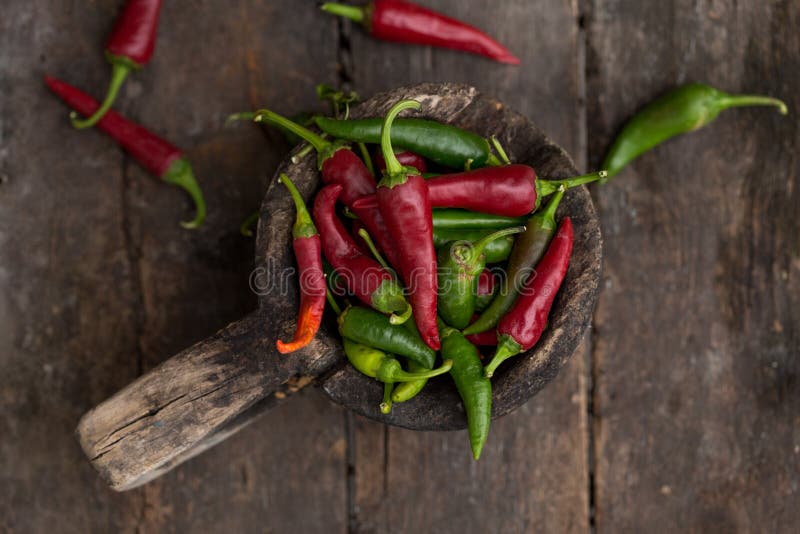 A Red Chilli in Green Plant Stock Photo - Image of chilli, single ...