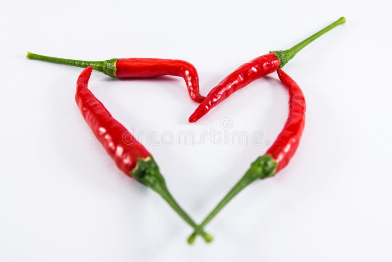 Red chilli heart stock photo. Image of macro, chilly - 41888458