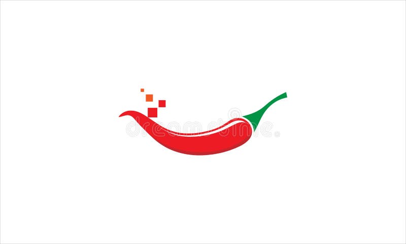 Red Chilli Icon Logo Design Vector Illustration Symbol Stock Vector ...
