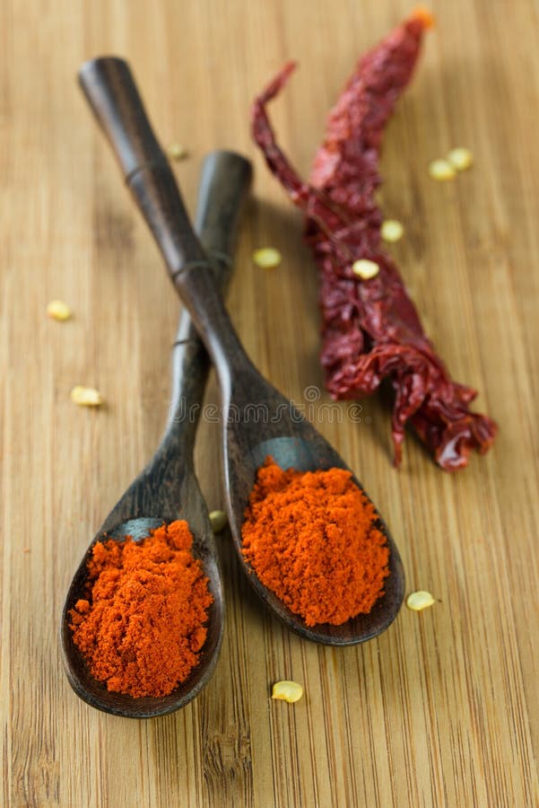 Red chilli powder stock photo. Image of isolated, culinary - 37689990