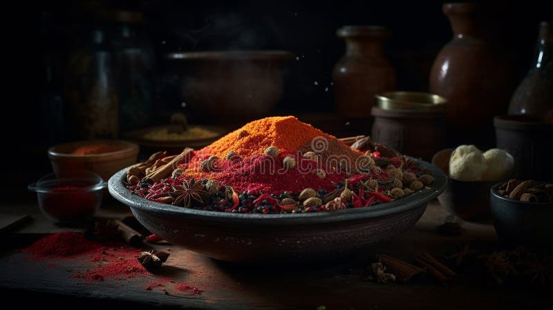 Red Chilli Powder stock photo. Image of organic, healthy - 274751810