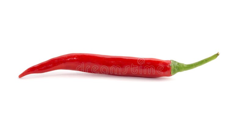Red Chilli on White Background Stock Photo - Image of cooking, plant ...