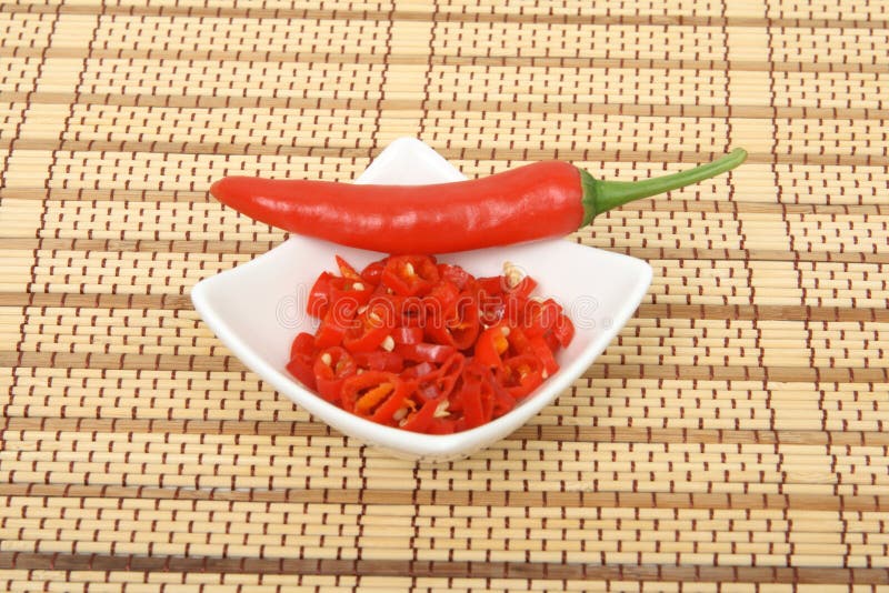Red Chilli, Whole and Chopped Stock Photo - Image of foodstuff, natural ...