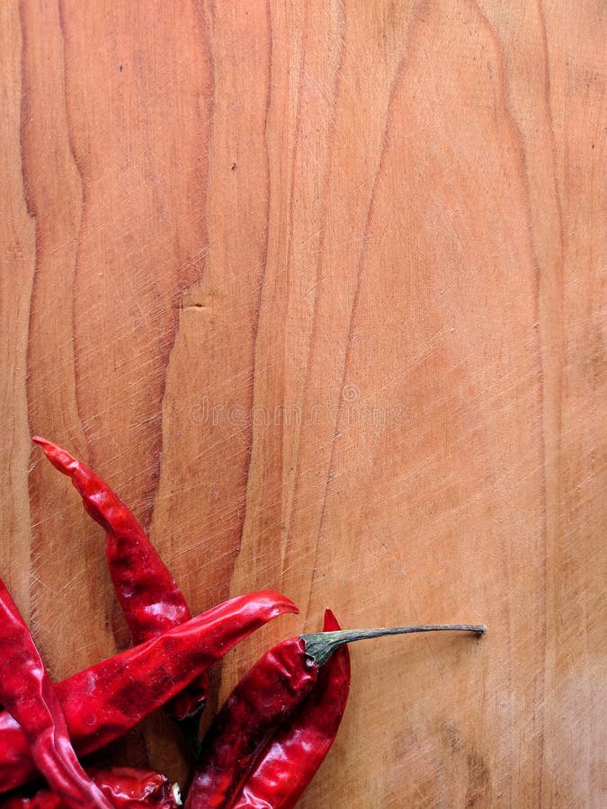Red chilli on wood stock image. Image of pepper, garden - 110068055