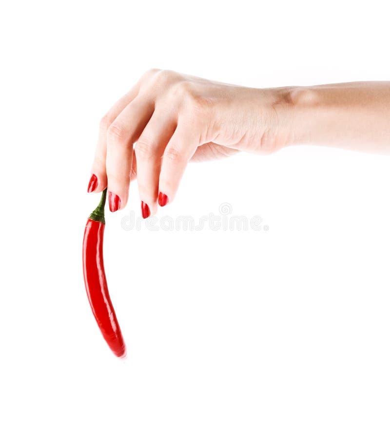 Pepper in hand stock image. Image of vegetable, ripe - 102548967