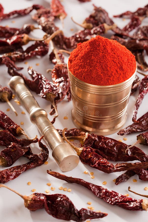 Red Chilly powder. stock image. Image of cuisine, spice - 38458933