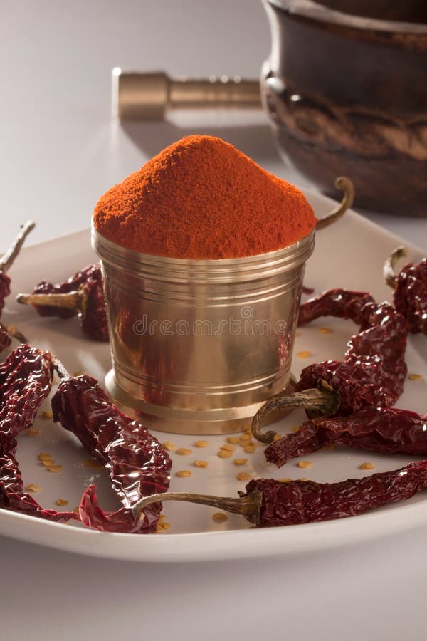 Red Chilly powder. stock image. Image of chilly, chilli - 38458967