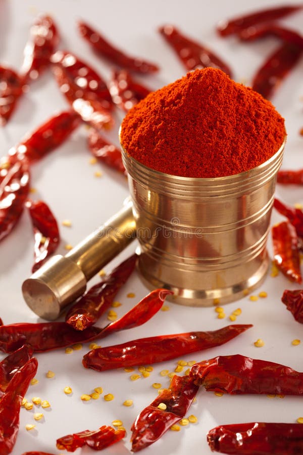 Red Chilly powder. stock photo. Image of cuisine, culinary - 38543440