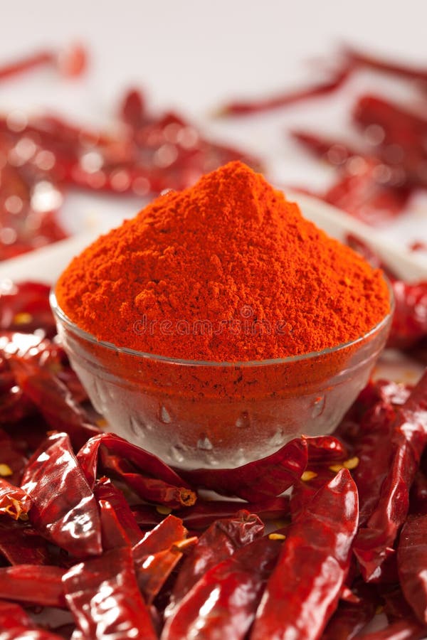 Red Chilly powder. stock photo. Image of oriental, powder - 38543462