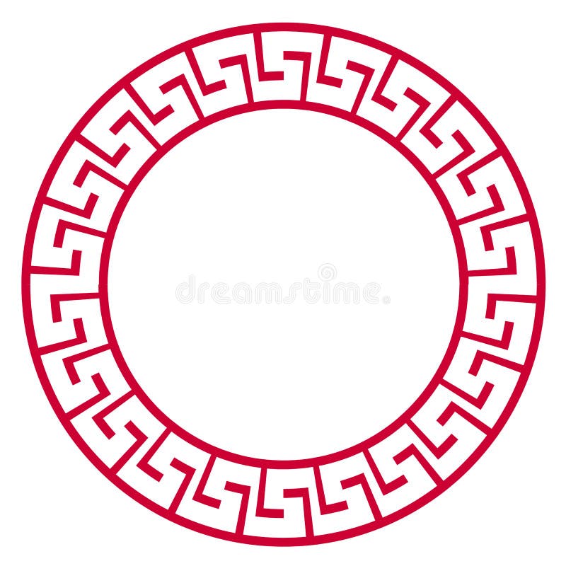Red China Frame Vector Design. Stock Vector - Illustration of simple ...
