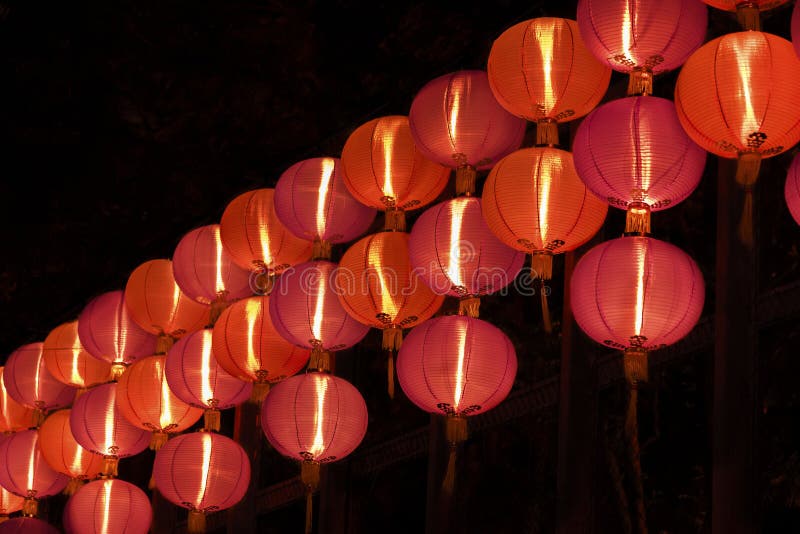 Red Chinese Lantern stock image. Image of lantern, festival - 120350955