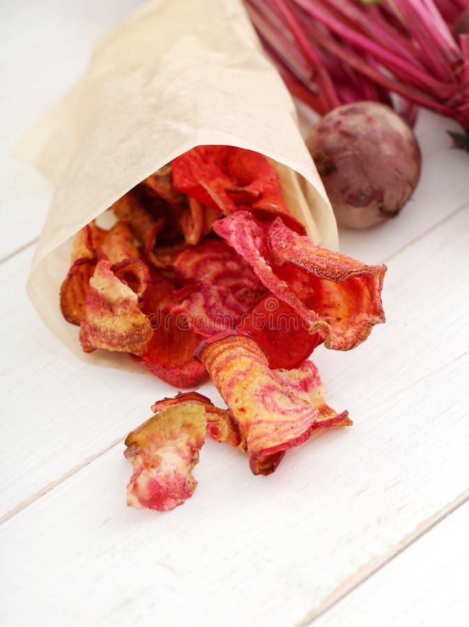 Red chips stock image. Image of salted, table, organic - 61668061