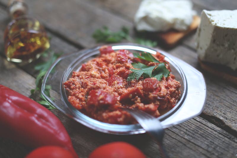 Red chopped paprika stock image. Image of ingredients - 84381111