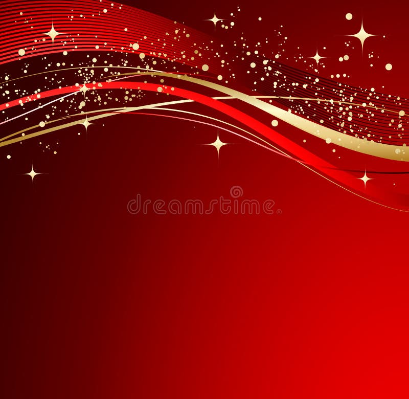 Red Christmas Abstract Background Stock Vector - Illustration of glow ...