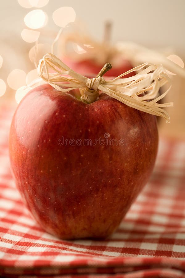 Red Christmas Apple stock image. Image of season, color - 12326815