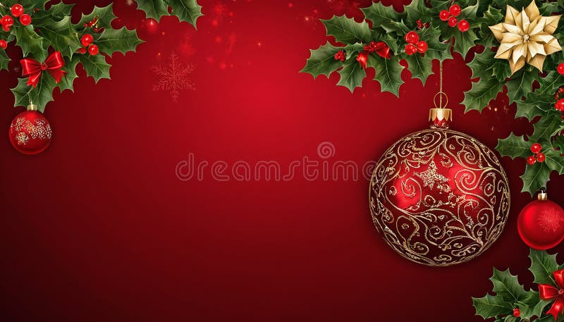 Red Christmas Background – Bold and Festive Holiday Design for Vibrant ...