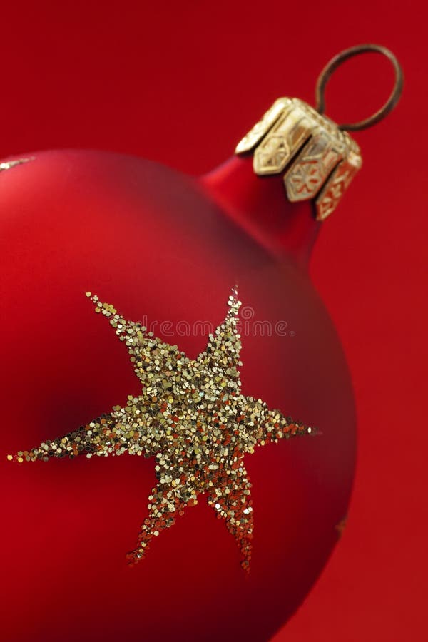 Red christmas ball stock photo. Image of decorations - 15709446