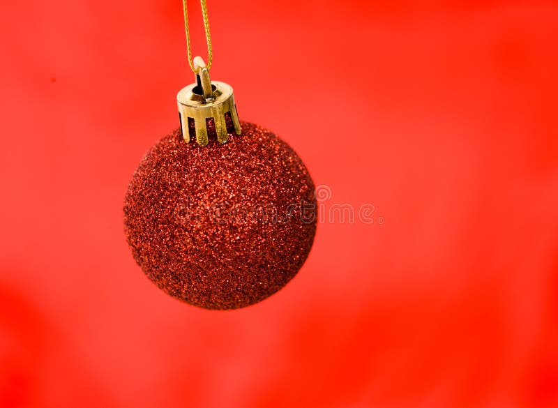 Red christmas ball stock image. Image of bulb, celebrations - 16522383