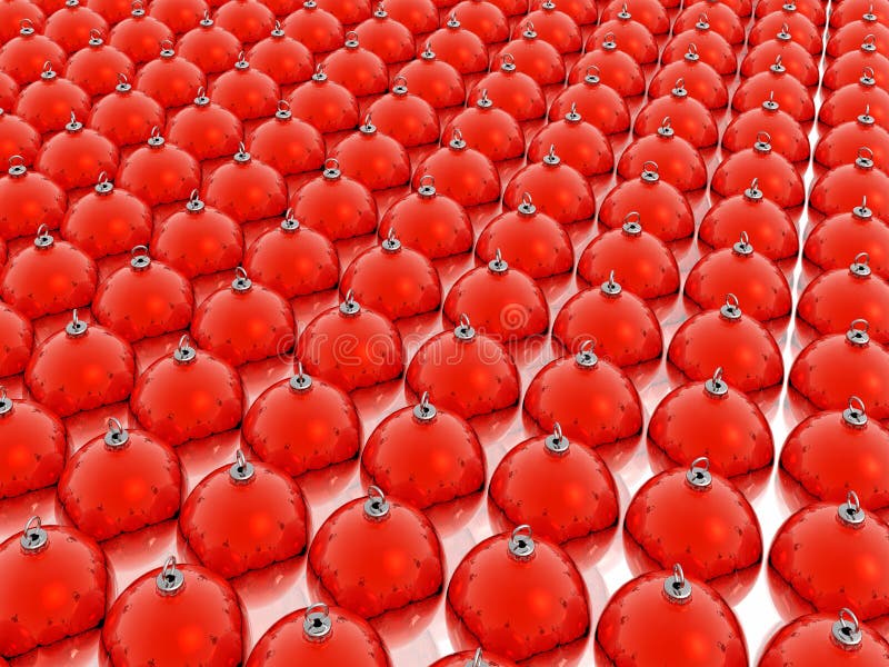 Red christmas balls stock illustration. Illustration of decor - 1491965