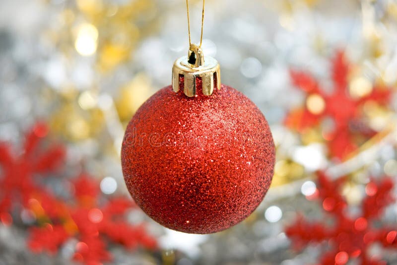 Red christmas balls stock photo. Image of hang, traditional - 21494254