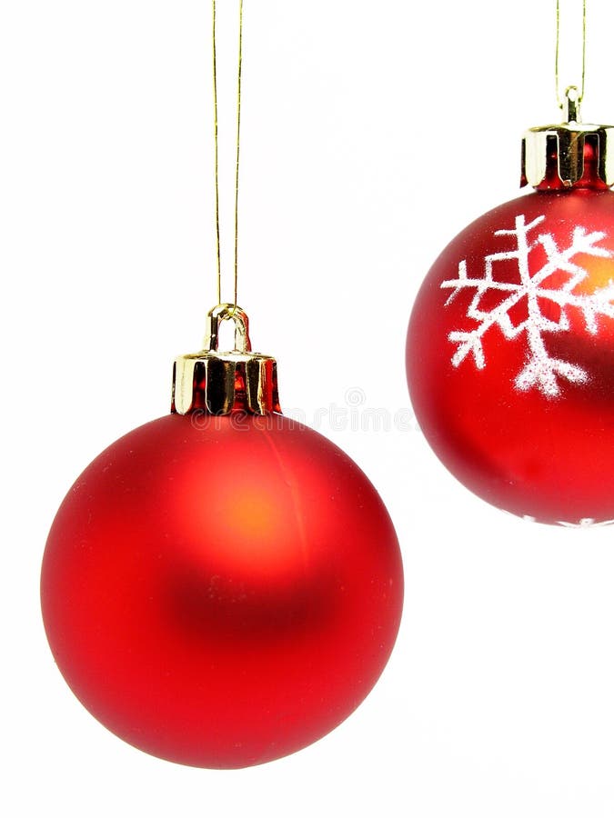 Green Christmas Balls Red Ribbon Stock Image - Image of decoration ...