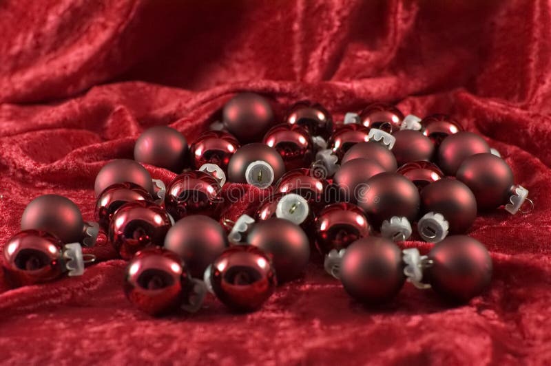 Red Christmas balls stock photo. Image of christmas, stage - 320188