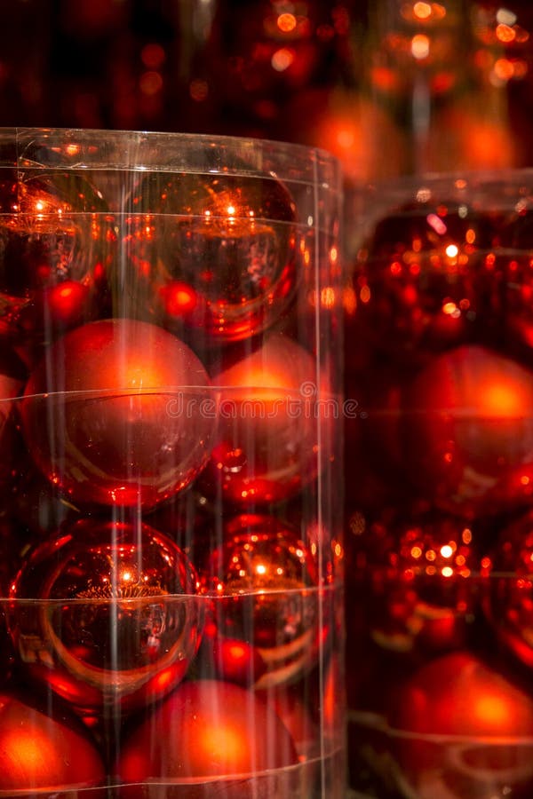 Box of christmas balls stock image. Image of season, celebrate - 19950549