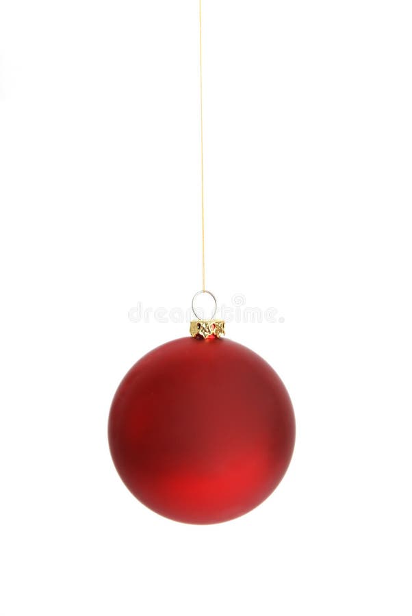 Red Christmas bauble stock image. Image of tree, bauble - 3063497