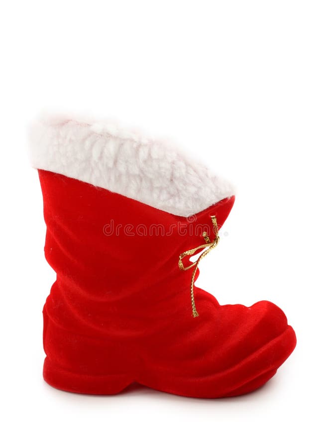 Red christmas boot stock photo. Image of empty, decorative - 7157048