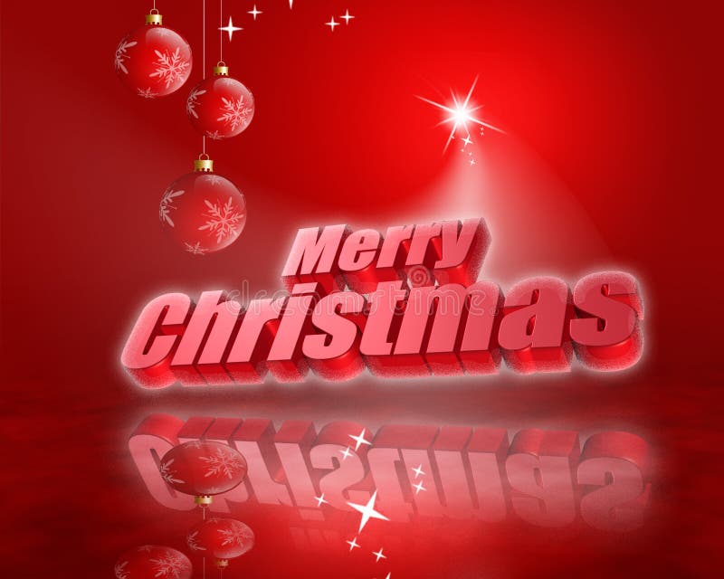 Red Christmas card stock illustration. Illustration of round - 16545524